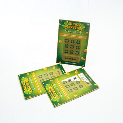 Business scratch card with variable number