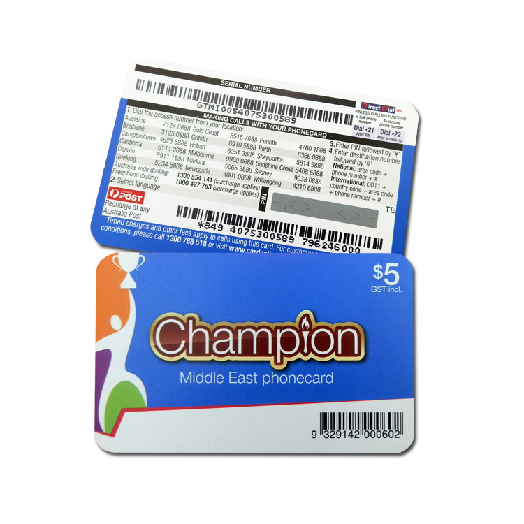 Custom logo password scratch card