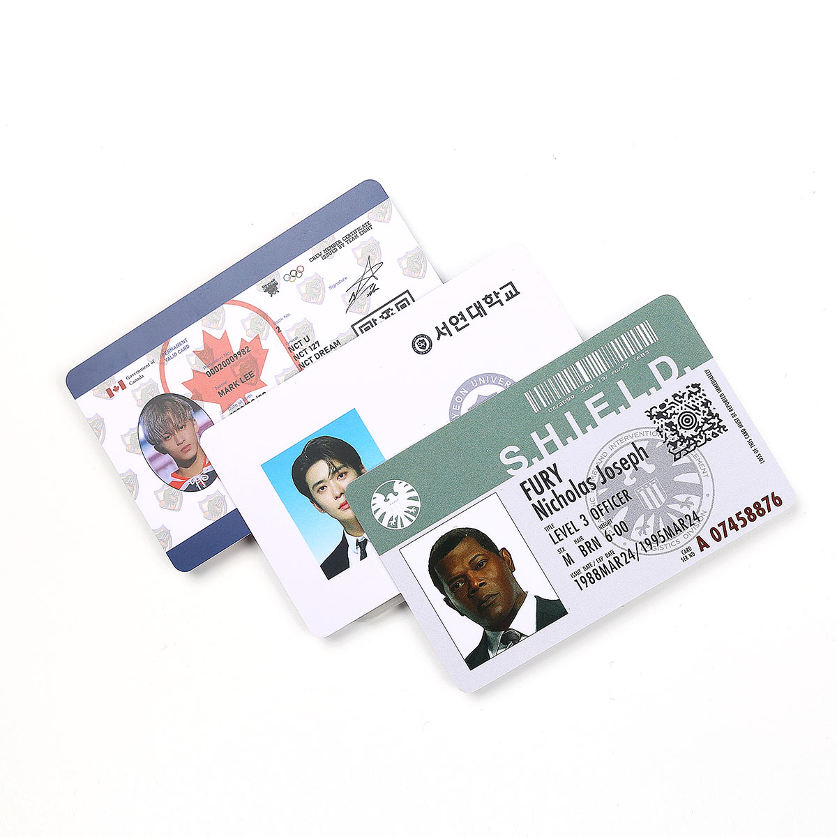 Custom credit card size ID card