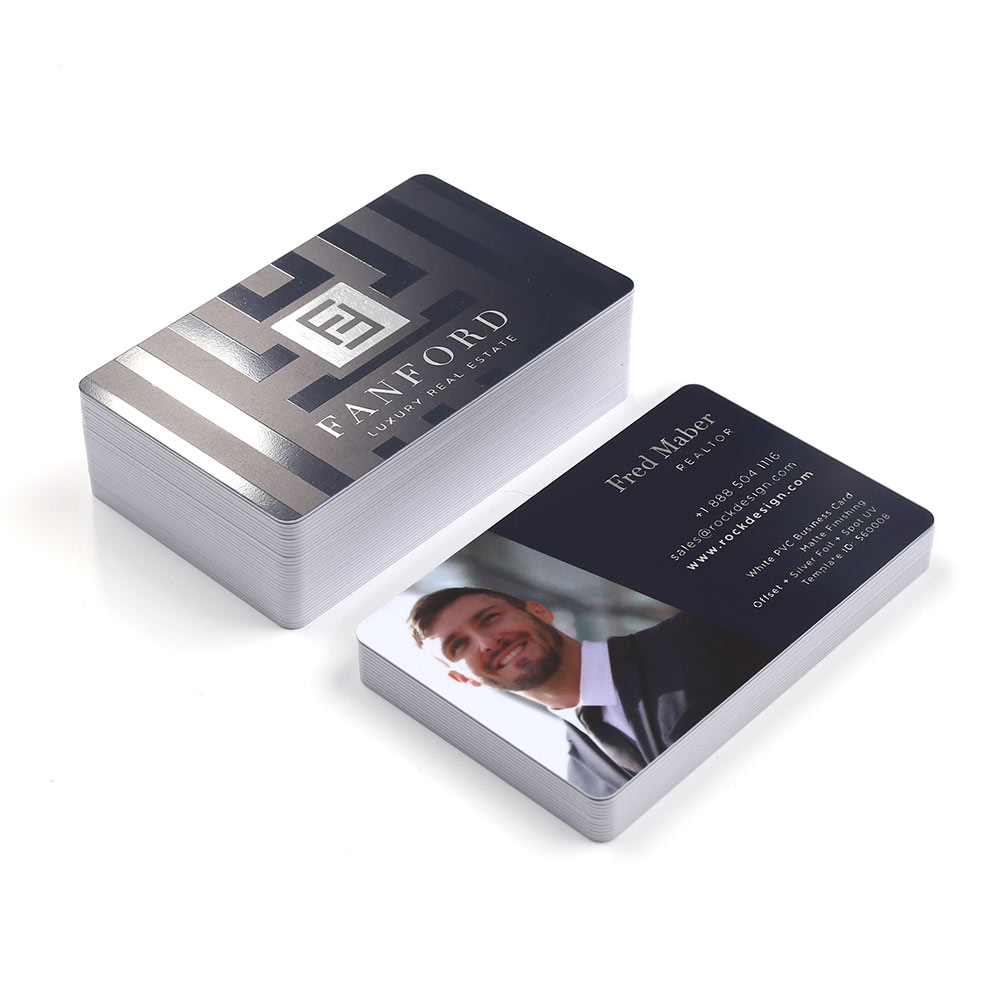 Transparent PVC plastic business cards