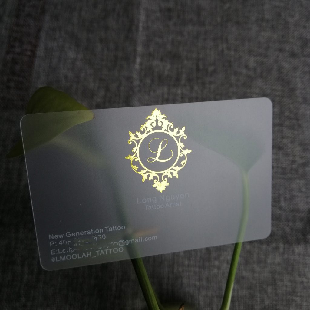 High Quality PVC Wholesale Clear transparent Plastic Card