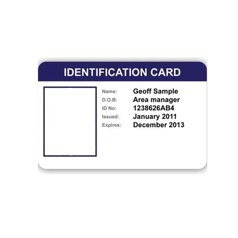 Plastic Working ID Card/Photo Card
