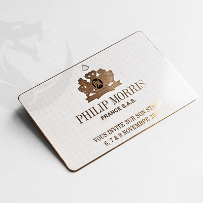 Personalized metal membership cards