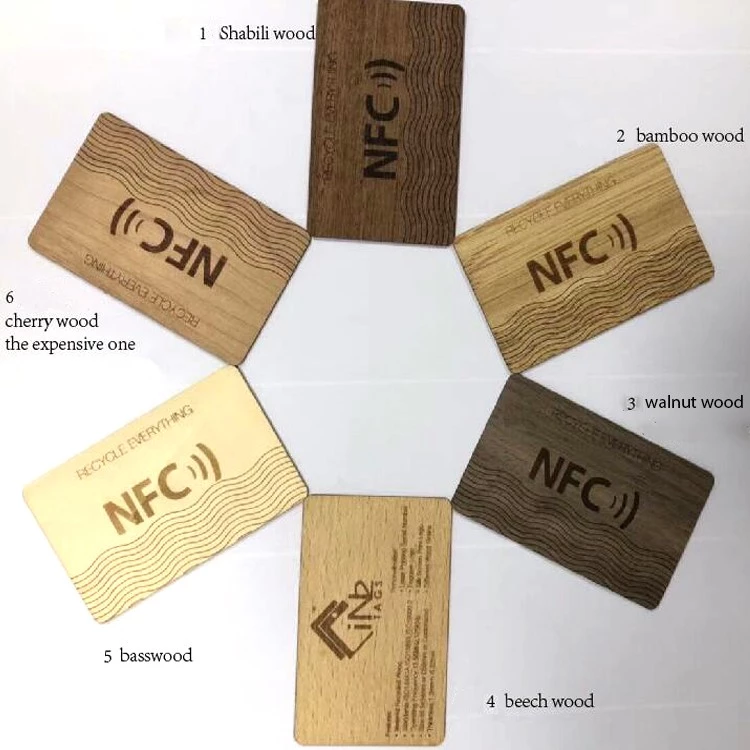 Smart wooden hotel key card