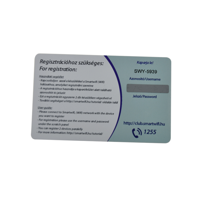 Telecom Scratch Calling Card