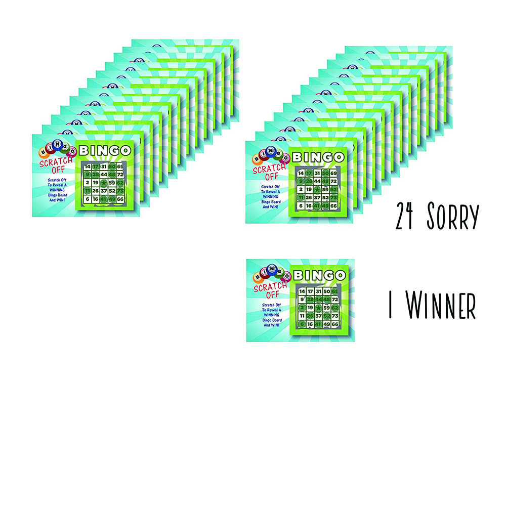 Bingo Scratch Off Game Cards