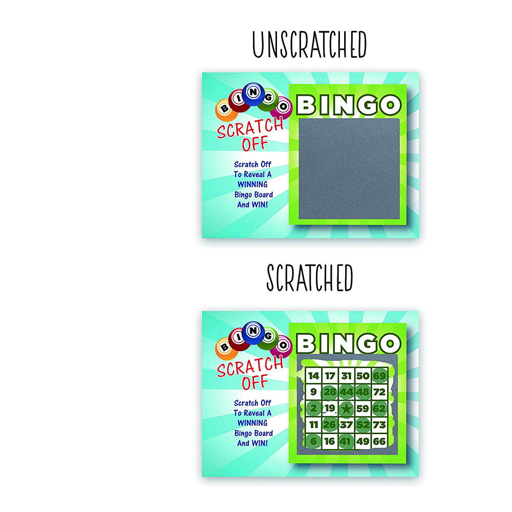 Bingo Scratch Off Game Cards