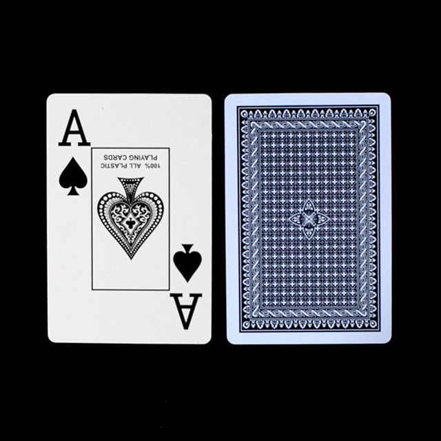 Poker size plastic playing cards